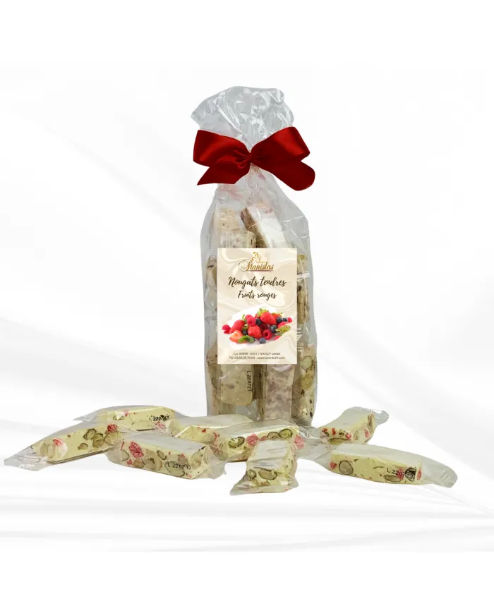 Sachet de nougats tendres Fruits rouges pour professionnels